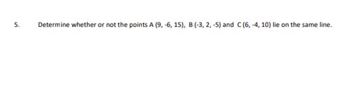 Solved Determine Whether Or Not The Points A Chegg