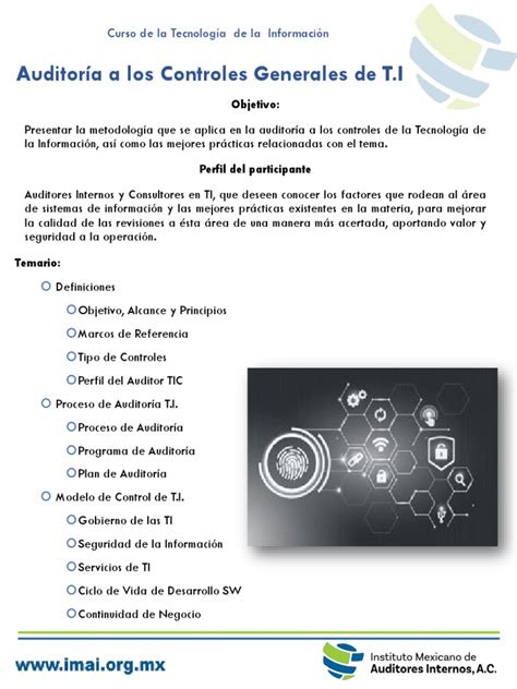 Auditoría A Los Controles Generales De Ti Pdf Computadoras