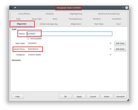 Libreoffice Writer Using Paragraph Styles