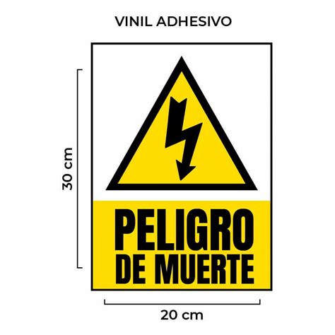Señal Peligro De Muerte Vinil Adhesivo Sin Base — Grupo Casa Lima