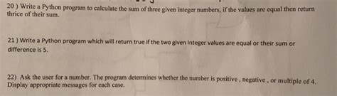 Solved Write A Python Program To Calculate The Sum Of Chegg