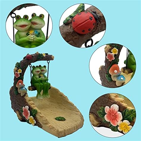 Outdoor Statue For Gutter Downspout Extension Decoration Frog Couple