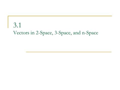 Ppt Chapter 3 Euclidean Vector Spaces Powerpoint Presentation Free Download Id 9537764