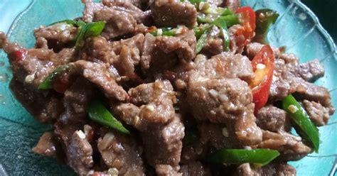 Resep Tumis Pedas Daging Payau Oleh Shasy Arsyad Cookpad