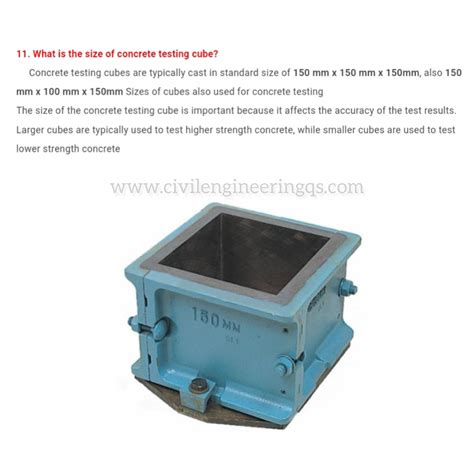 Concrete Testing Cube R Civilengineeringqs
