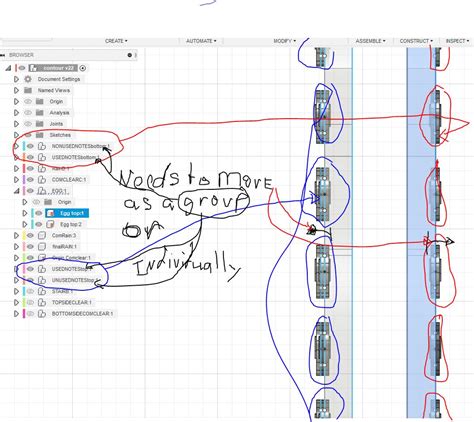 Moving 81 Components Uniformly On One Axis With Move Or Align Tool