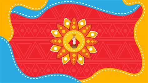 Free Colorful Sinulog Background Template To Edit Online