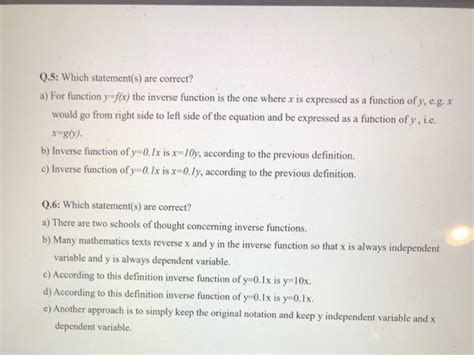 Solved Q Which Statement S Correct Are A A Function Is Chegg Com