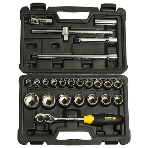 Mild Steel Stanley Stmt72795 Socket Set Drive Size 12 Inch At Rs