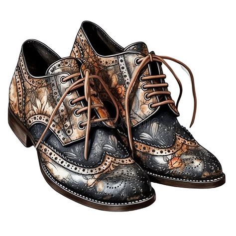 Gothic Clothes Watercolor Illustration Stock Illustration