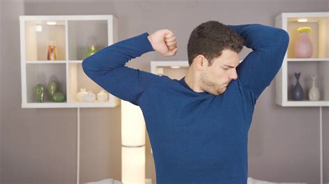 Sweaty Scent Smelly Man The Man With Sweaty Armpits Is Disgusted By
