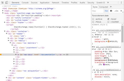 See Css Of After Activated On Hover In Dev Tools Stack Overflow