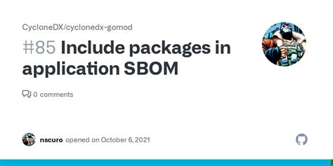 Include Packages In Application Sbom · Issue 85 · Cyclonedxcyclonedx