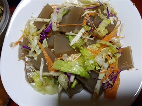 도토리 묵 쑤어서 무침만들었어요 뉴스트림