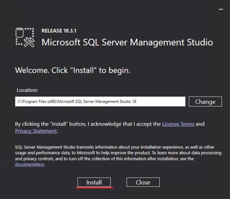 So Installieren Sie SQL Server Management Studio Serverspace