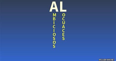 Significado Del Apellido Al Significados De Los Apellidos