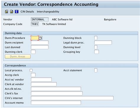 SAP FICO Create Vendor Master Record Vendor Code In SAP