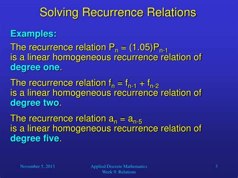 Ppt Solving Recurrence Relations Powerpoint Presentation Free