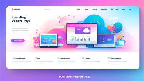 Gradient Canvas Vector Ux Landing Innovation Ai Generate Stock Illustration Illustration Of