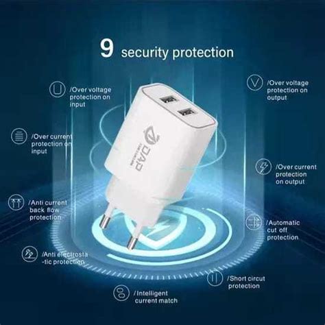 Jual Adaptor Charger Dap D A A Dual Port Usb Output Adapter Kepala Kabel Fast Charging