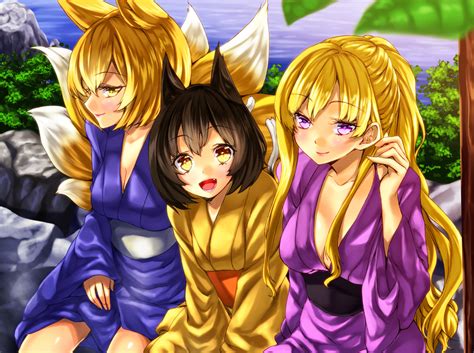 Safebooru Alternate Costume Alternate Hairstyle Animal Ears Bad Id