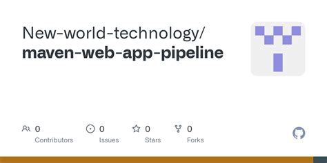 Github New World Technologymaven Web App Pipeline