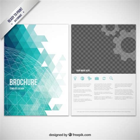 Free Vector Abstract Geometric Brochure