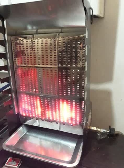 خرید و قیمت کباب پز ایستاده گازی بدون دود مدل ضیافت 8 سیخ از غرفه