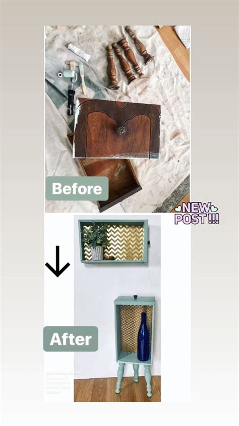Drawer Shelf And Table Flipping Furniture Upcycled Home Decor Home Decor