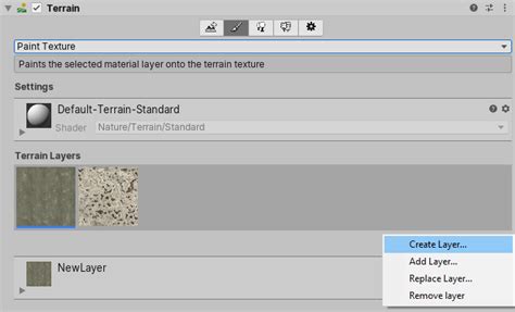 Unity Manual Terrain Layers