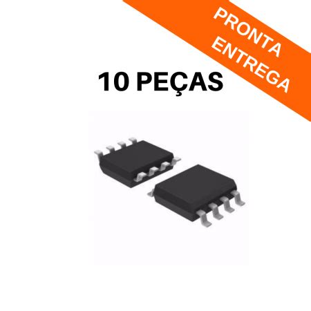 Kit 5 peças Circuito Integrado LMC6482AIM SOIC 8 SMD Circuitos Integrados Achei Componentes