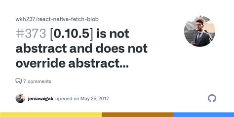 0 10 5 Is Not Abstract And Does Not Override Abstract Method Issue