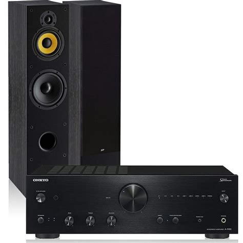 Set Pojačalo Onkyo A 9150 Crno Zvučnici Davis Acoustics Mia 60 Crni