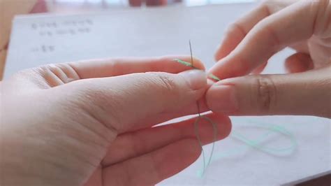 기초바느질 연습 홈질 Youtube