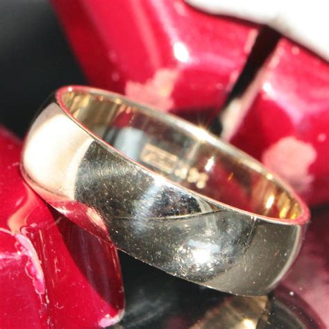14k Yellow Gold Wedding Band Ring Size 6 Vintage Handmade 340gr Ebay