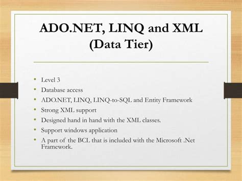 Net Framework Architecture Pptx