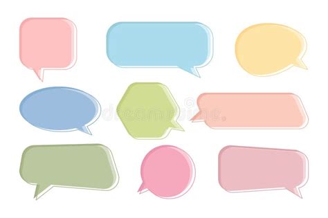 Quote Box Frame Set Text Speech Bubble Collection Comment Quotation Feedback Sentence Note