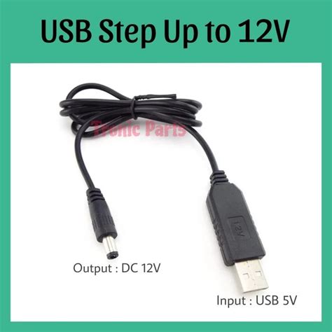 Jual Kabel USB 5V To 12V DC Step Up Boost Converter DC Adaptor Cable Shopee Indonesia