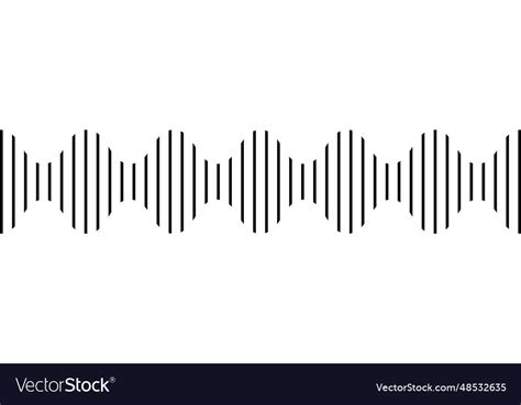 Sound Wave Soundwave Line Waveform Spectrum Vector Image