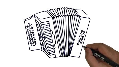 Accordion Easy Drawing