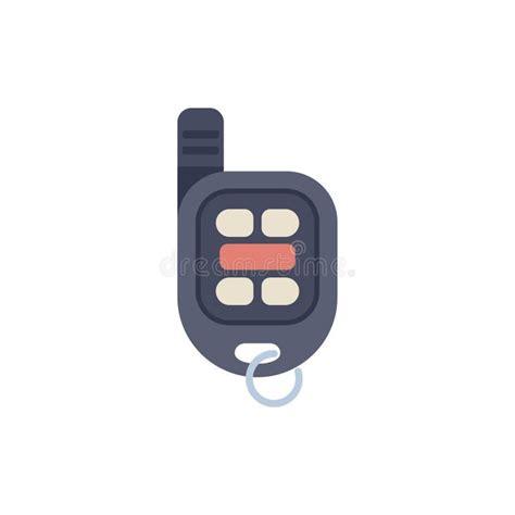Car Alarm System Key Fob Showing Security Concept Stock Illustration