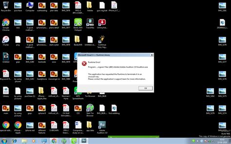 Re Run Time Error After Installing Audition 30 Adobe Community