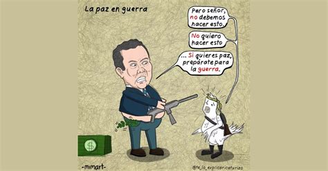 Caricatura La Paz En Guerra