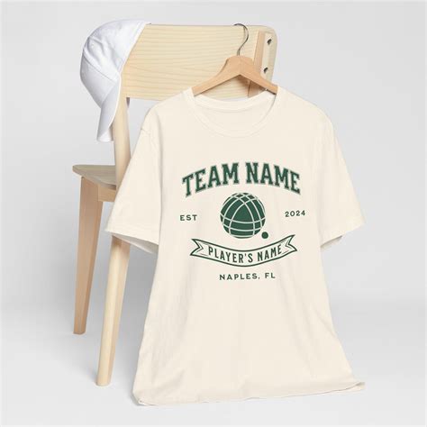 Custom Bocce Ball Team T Shirt Personalized Player Game Day Shirt
