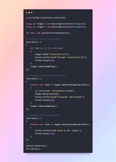 Dotnet Multithreading Csharp Concurrency Blockingcollection