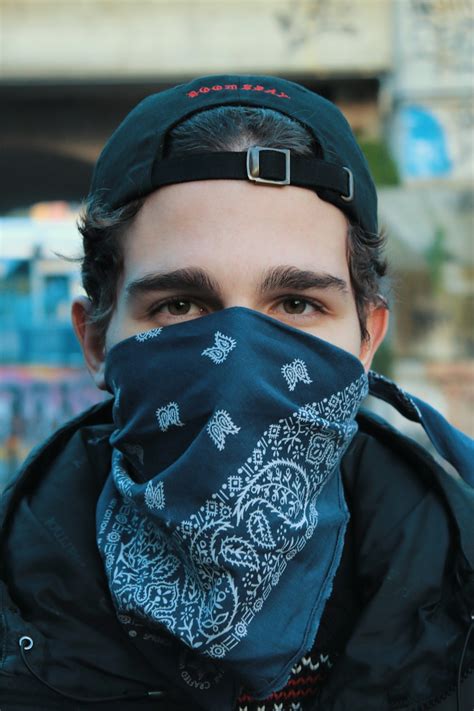 Now Around The World Bandana Over Mouth