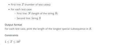 Solved Longest Special Subsequences You Are Given A Binary