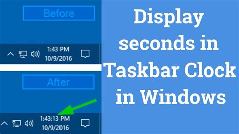How To Display Seconds In Windows 11 Taskbar Clock Youtube Vrogue