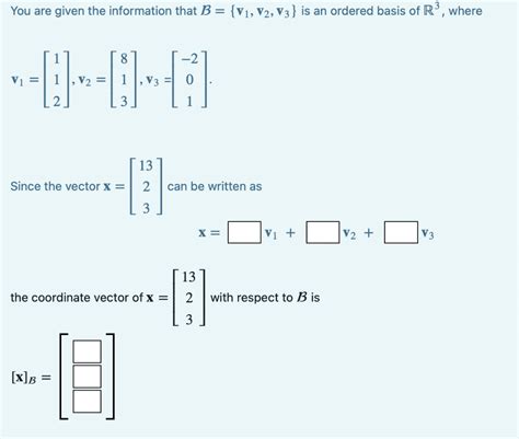 Solved You Are Given The Information That B V V V Is An Chegg Com