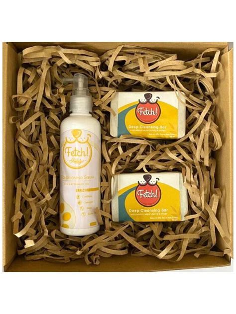 Fetch Naturals Fur Ssential Spa Set Cleanse Edamama